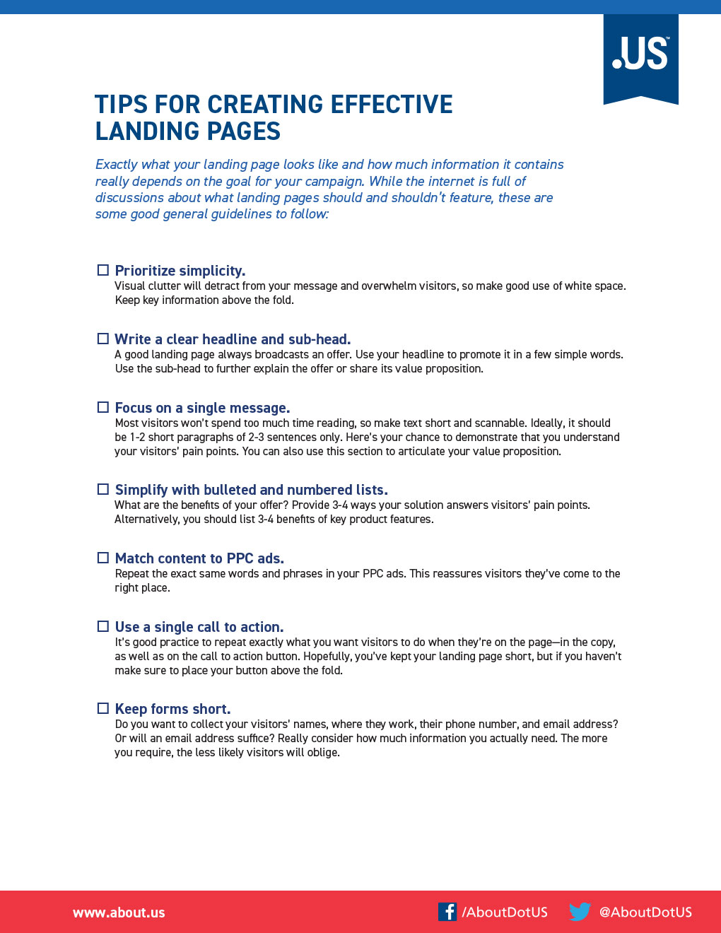 Tools & Resources to Grow Your Online Business | .US Domains - About.US